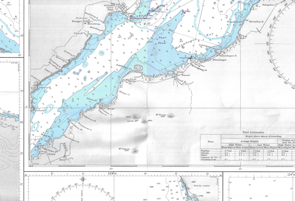 Admiralty 3426 Philippine Islands Plans on the North Coast Mindanao Map ...