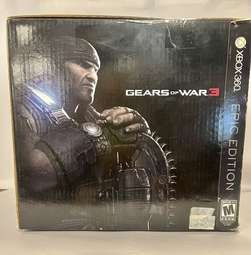 2011 Gears of War 3 - Epic Edition XBOX 360 Marcus Statue , Sealed Book ...