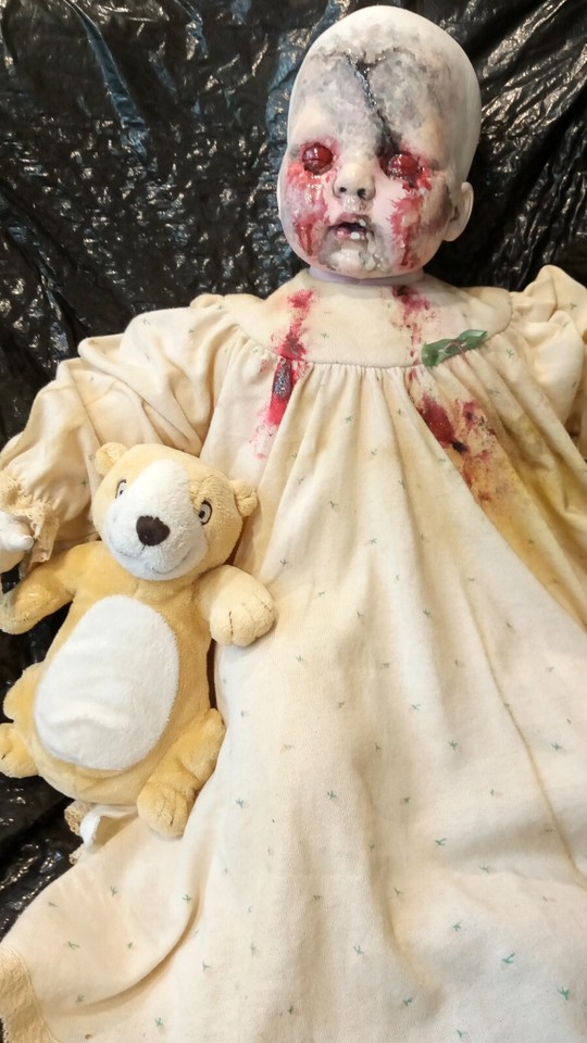 creepy doll horror Gore zombie demon scary Halloween prop dark oddities ...