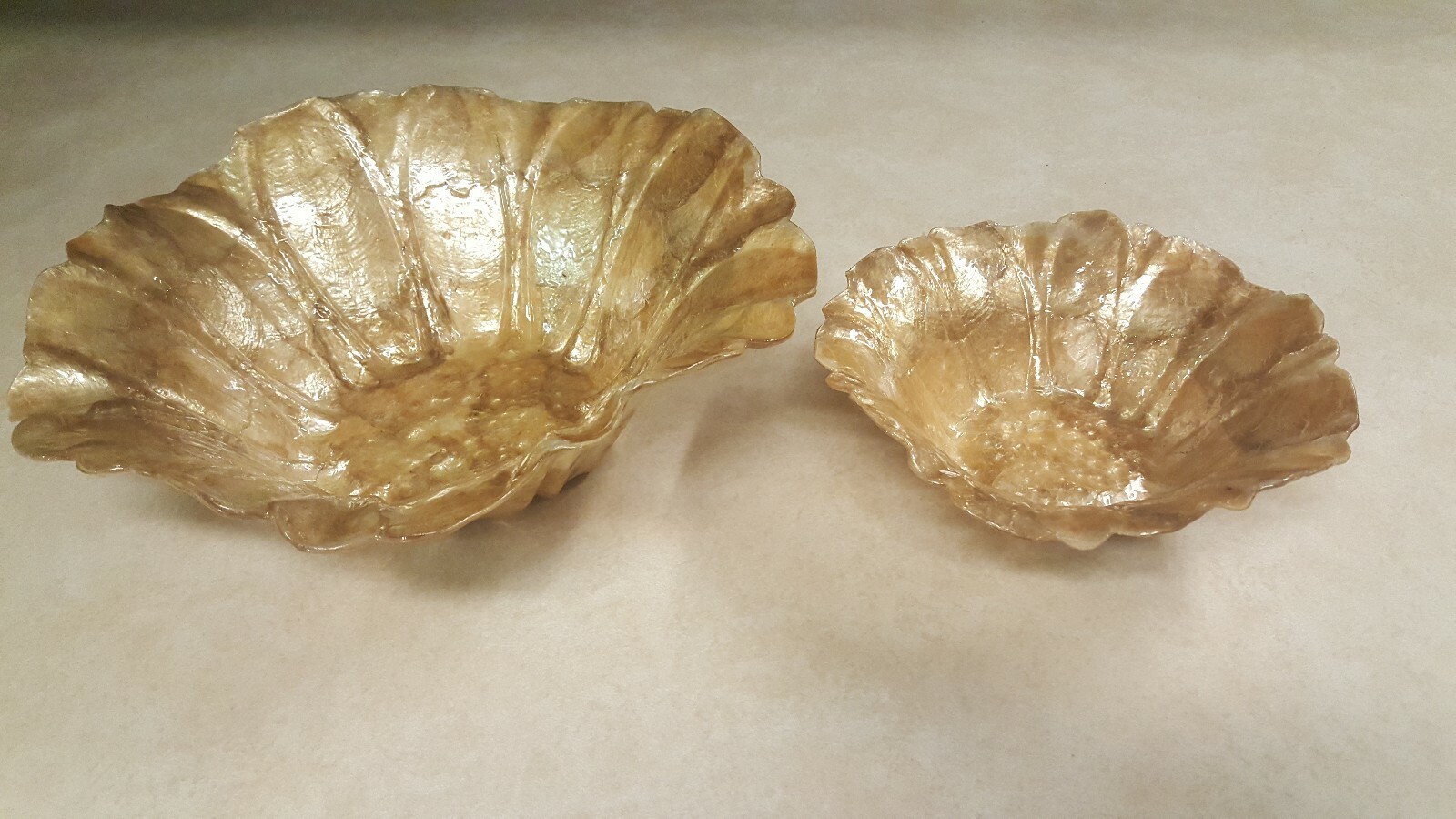 Two Bombay Capiz Shell Bowls Made In The Philippines | eBay