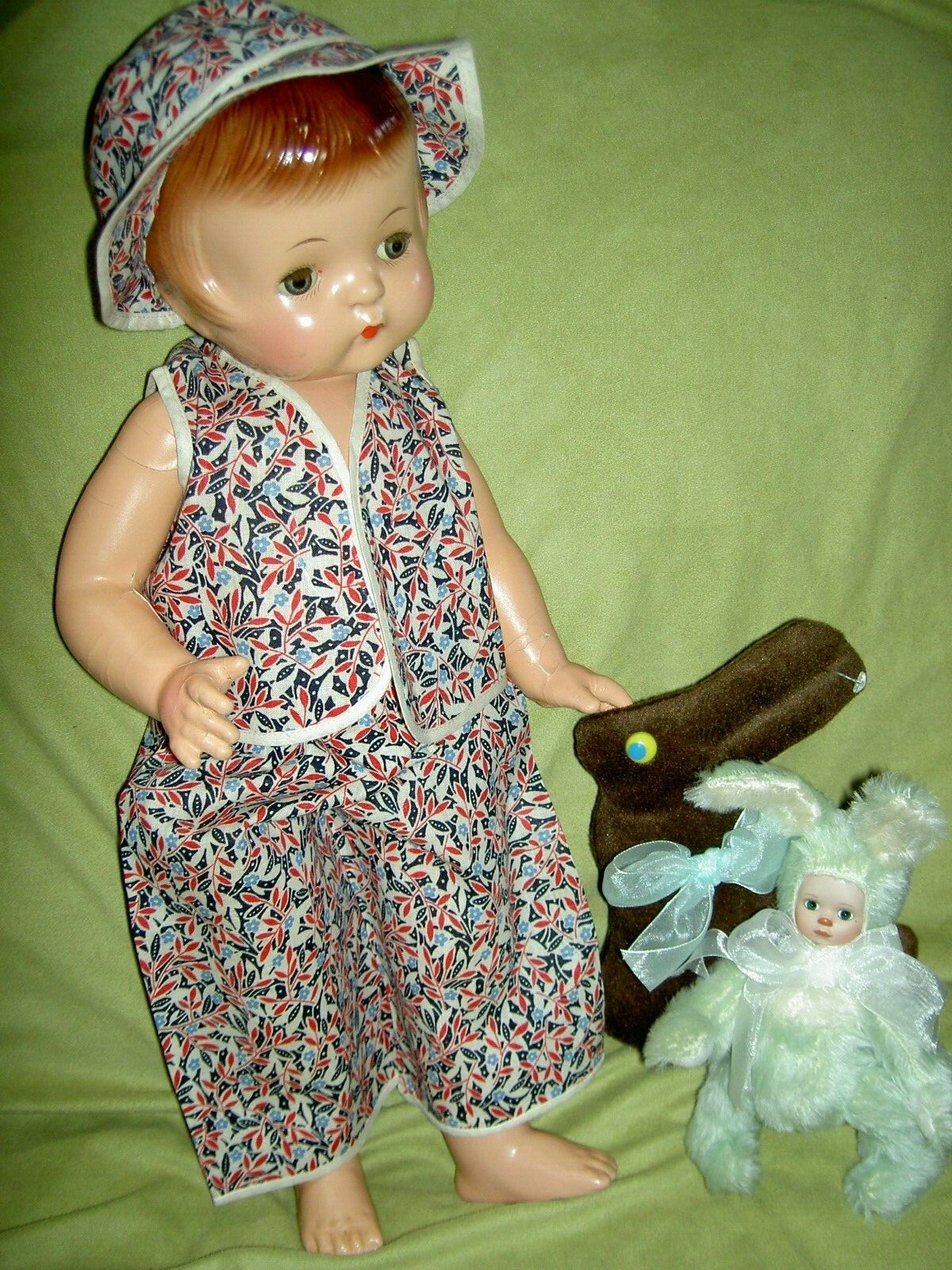 Darling 19" tall, compo Effanbee PATSY ANN doll & book, LABELED ORIGINAL outfit | eBay