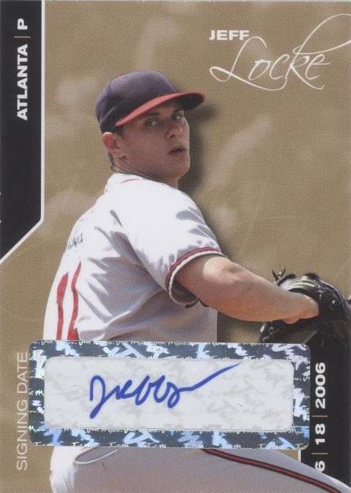 2008 Just Minors Signing Date - Jeff Locke #112 Gold Edition Autographs ...