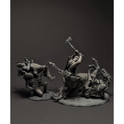 54mm Resin Model Figure WW1 Scene Set Unassembled and unpainted kit | eBay