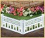 Set of 3 Solar Border Picket Fence Panels Flower Bed Light Pathway Edge ...