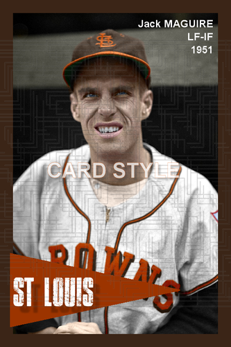 Jack Maguire - 1951 St. Louis Browns - choose a size - colorized print ...