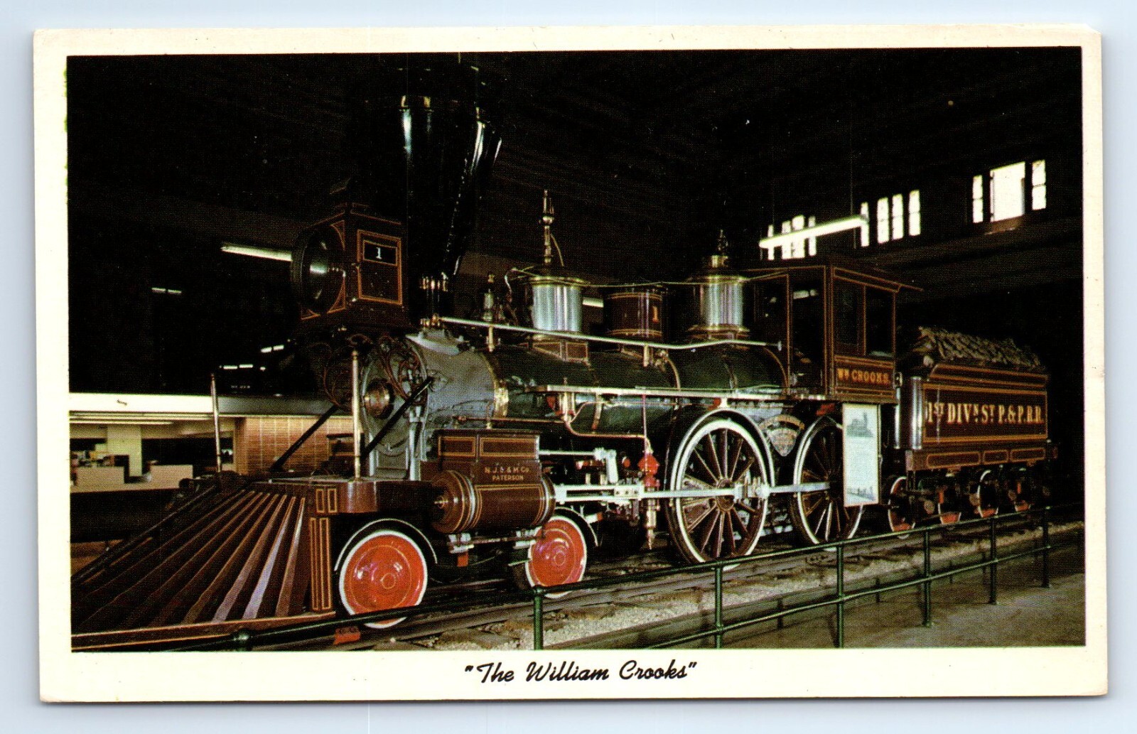 William Crooks 4-4-0 Steam Locomotive 1st in Minnesota Train Vintage ...