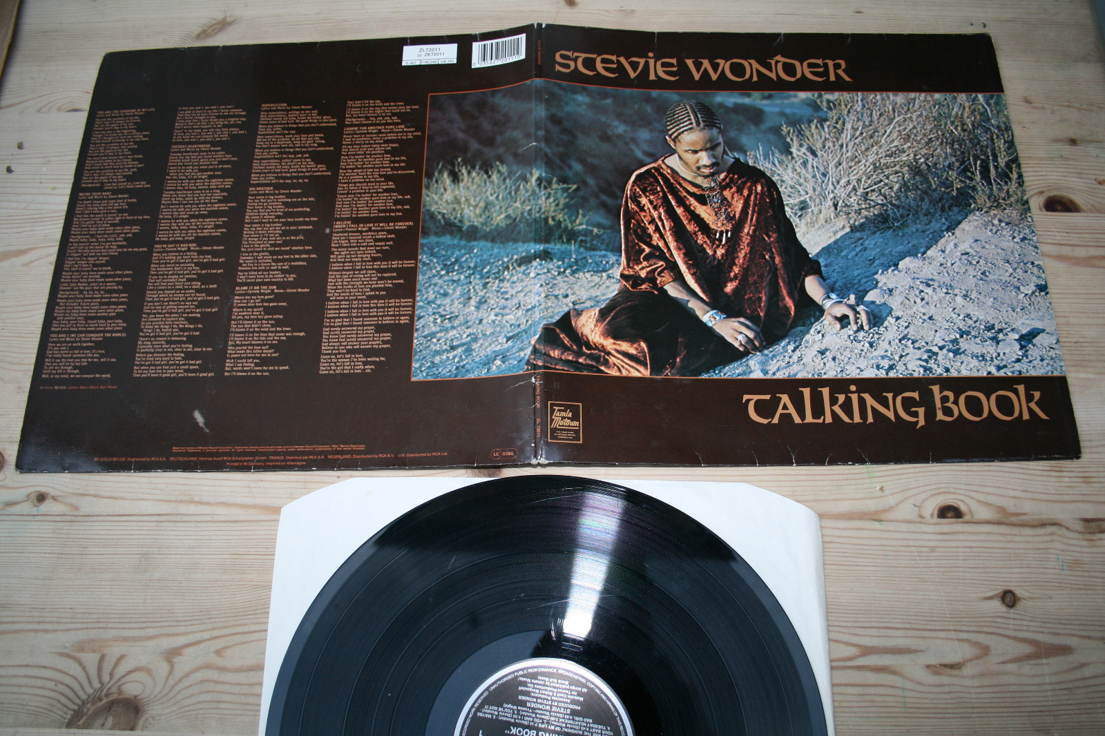 STEVIE WONDER - Talking Book - LP VINYL Tamla Motown 1972 Gatefold ...
