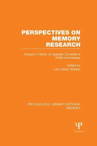 Psychology Library Editions: Memory Ser.: Perspectives on Memory ...