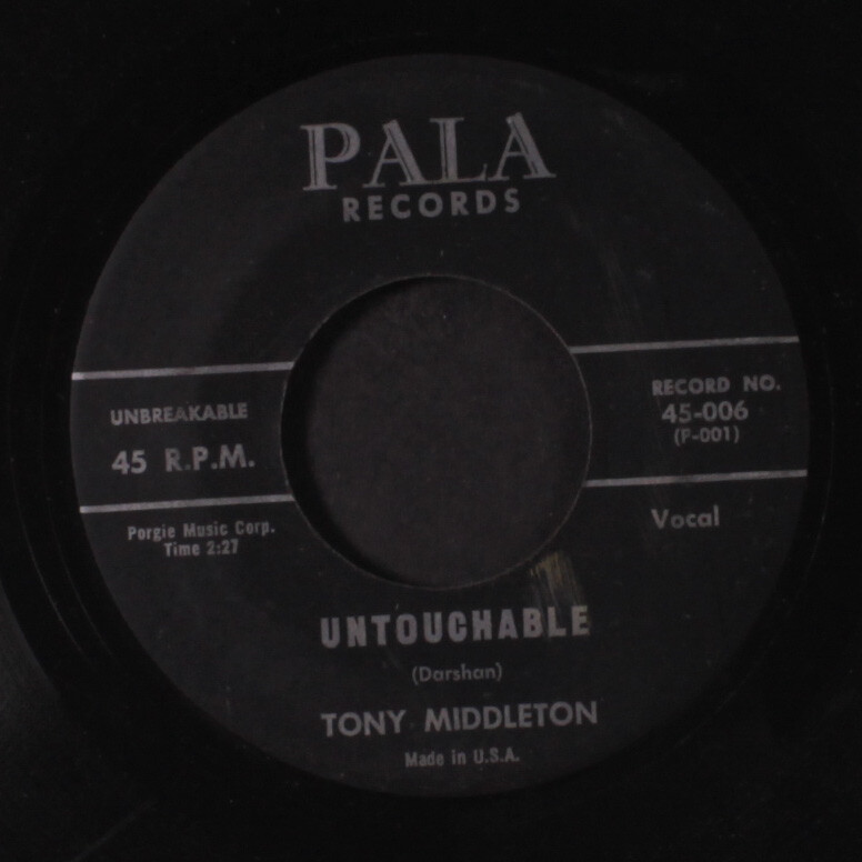 TONY MIDDLETON: i need you / untouchable PALA 7" Single 45 RPM | eBay