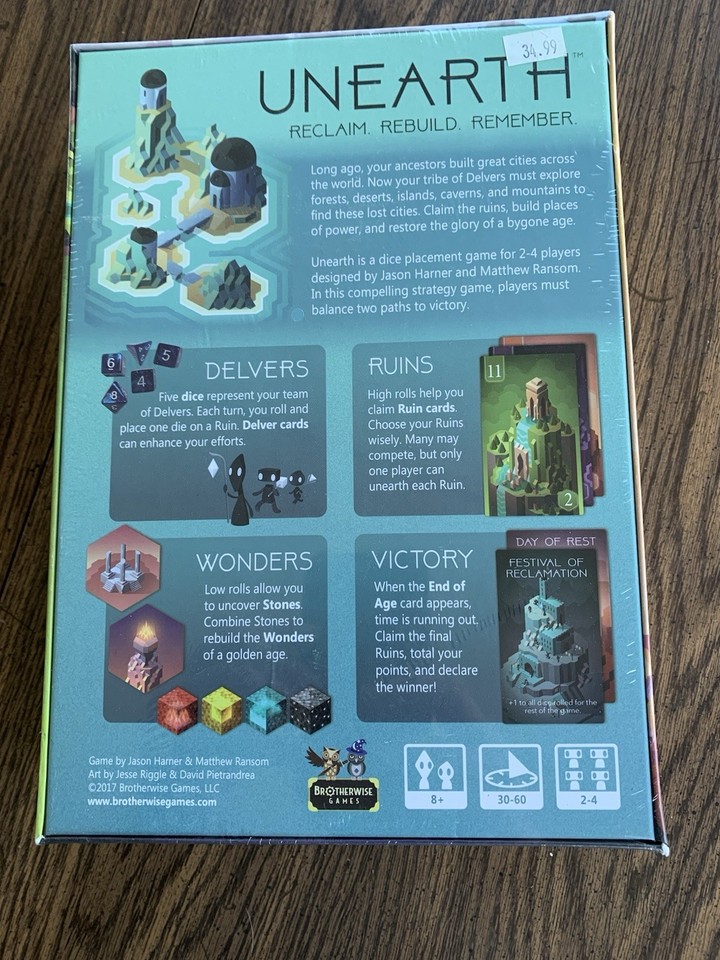 Unearth Board Game | eBay