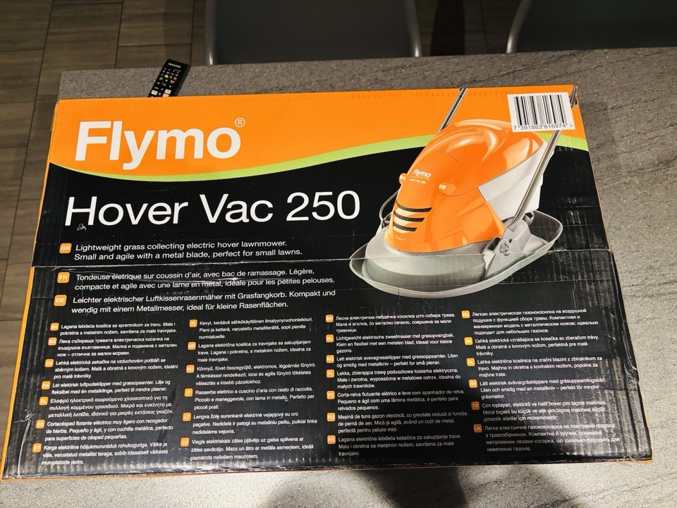 Flymo Hover Vac 250 Electric Corded Lawnmower Brand New Never Use | eBay UK