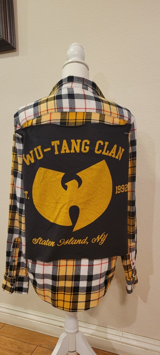 cheap and free shipping Wu-Tang Clan Upcycled Flannel