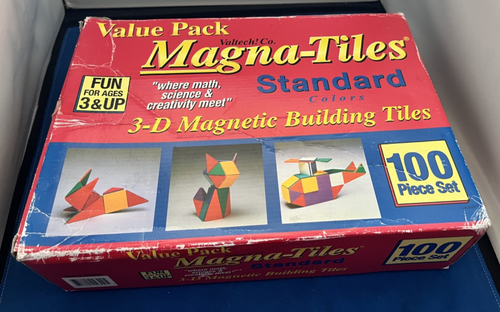 Lot Of 100 Pieces Magna-Tiles STEM Magnetic Building Toys | eBay