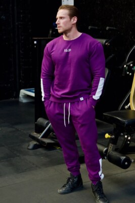 TBJP PURPLE SWEATER LEISURE ACTIVE GYM WEAR SET Size - XXXL | eBay UK