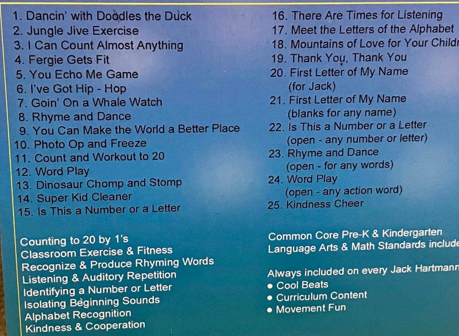 Jump Jive & Jiggle by Jack Hartmann (CD, 2013) Free Shipping | eBay