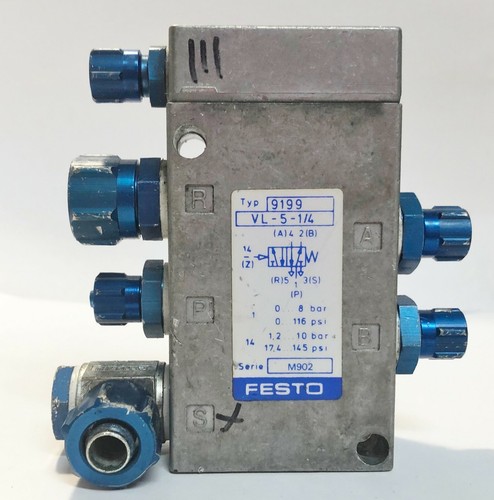 Festo VL-5-1/4 Pneumatic Valve 9199 #10217 | eBay
