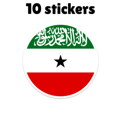 Somaliland Round Circle Flag Sticker Decal Vinyl Fade & Waterproof ...