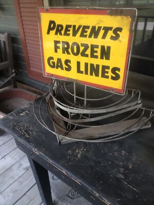 PREVENTS FROZEN GAS LINES Old Gas Station Gas Pump Topper. | eBay