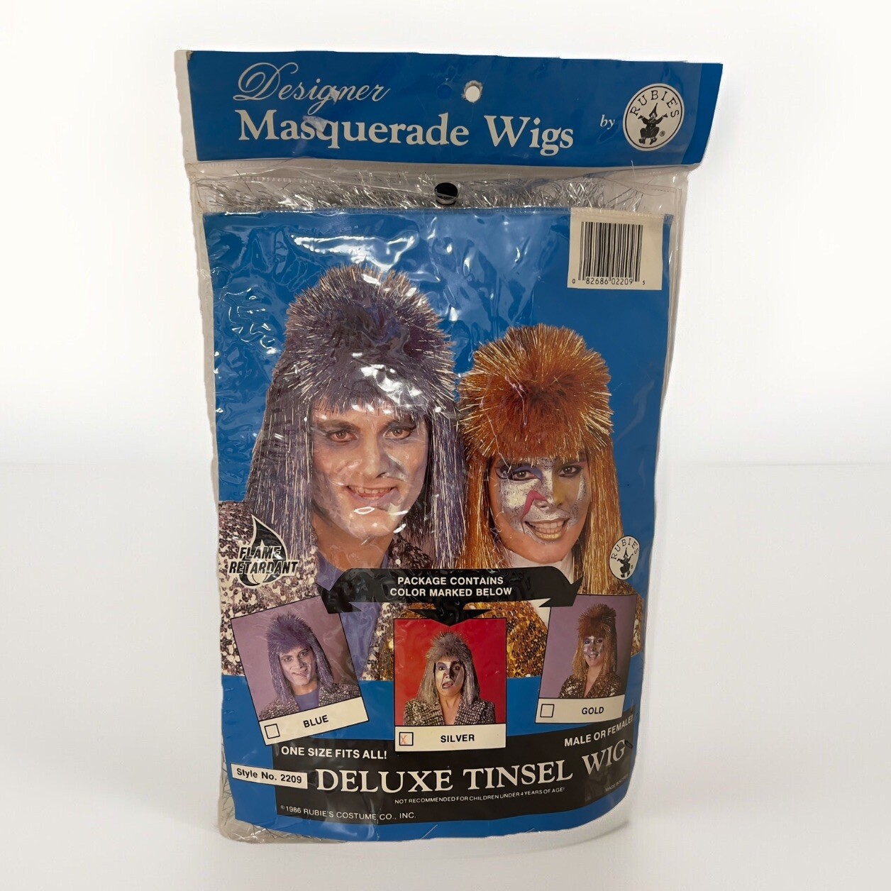 1986 Vintage RUBIE'S COSTUME Deluxe Tinsel Metallic S… - Gem