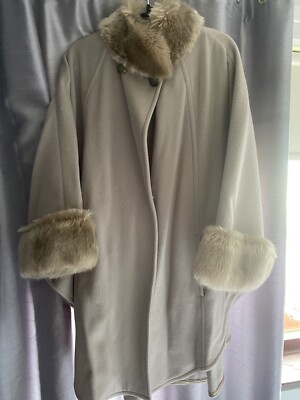 Jacques Vert womens cape coat size small /medium Immaculate Condition ...