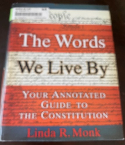 The Words We Live By Linda R. Monk 2003 1st Ed HC/DJ (W) | eBay