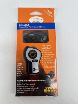 Extremely Rare - Limited Edition 2005 Cingular Wireless Star Wars Razz Headset | eBay
