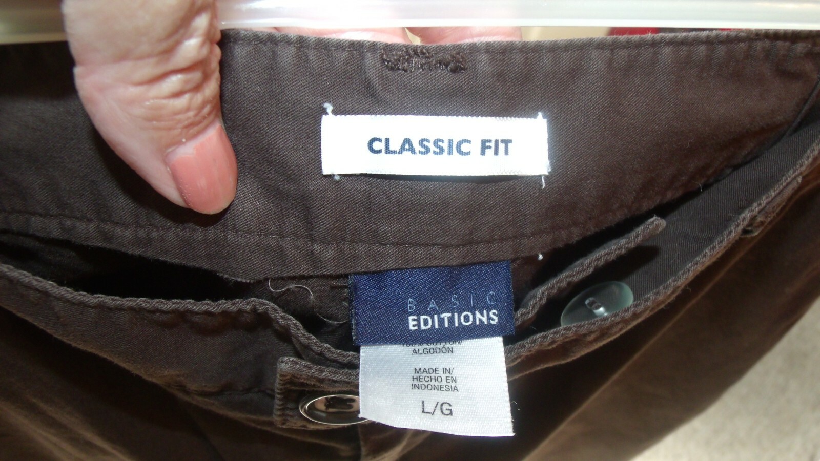 WOMEN'S SIZE L CLASSIC FIT BROWN CAPRIS BASIC EDITION | eBay