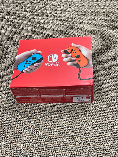 Nintendo Switch with Neon Blue and Neon Red Joy‑Con; Brand New ...