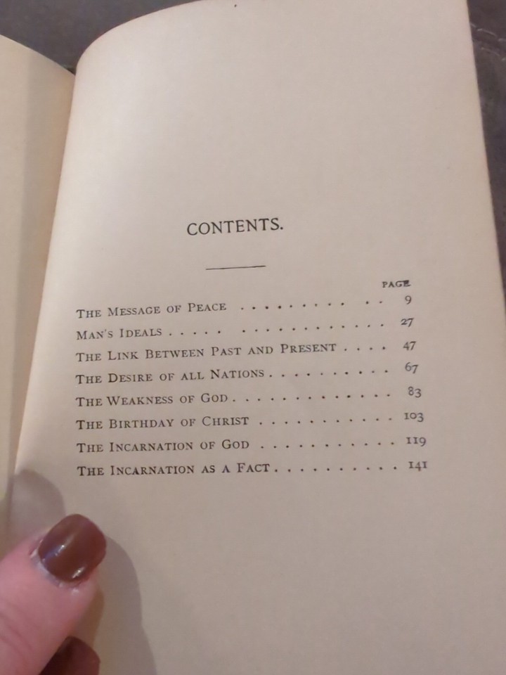 Vtg Book The Message of Peace Rev Richard William Church 1896 1st ed ...