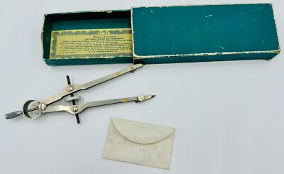 Vintage Vemco Yellow Dot Compass w/Original Box Guarantee Certificate ...