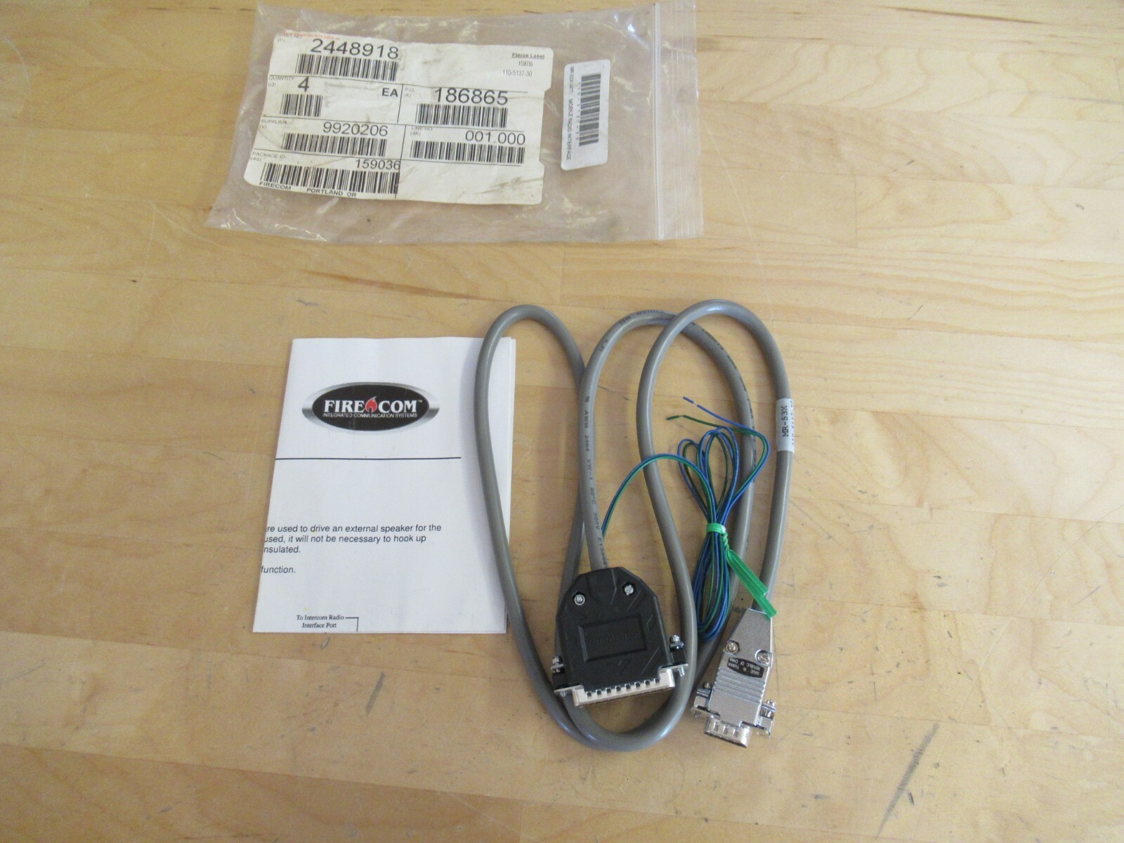 FireCom MR-53X (4ft) Mobile Radio Interface p/n 110-5137-30 | eBay