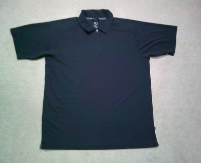 Zero Restriction Polo Shirt Men Large Blue 1/4 Zip Golf | eBay