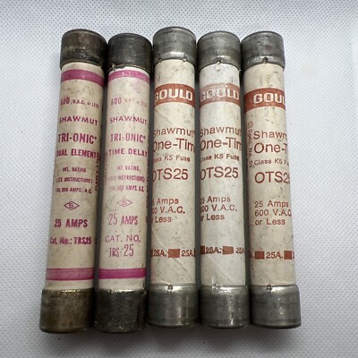Gould Shawmut TRS-25 Fuse/Fuses OTS25 600V ‼️pack-5‼️ | eBay