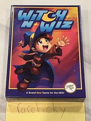 Witch N Wiz (Nintendo NES) NEW SEALED MINT, RARE LIMITED RUN GAMES ...