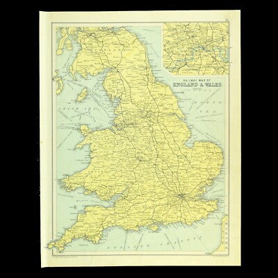 United Kingdom - London Antique Map
