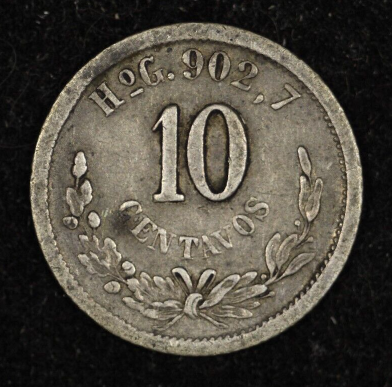 1893 Ho G Mexico Silver 10 Centavos | eBay