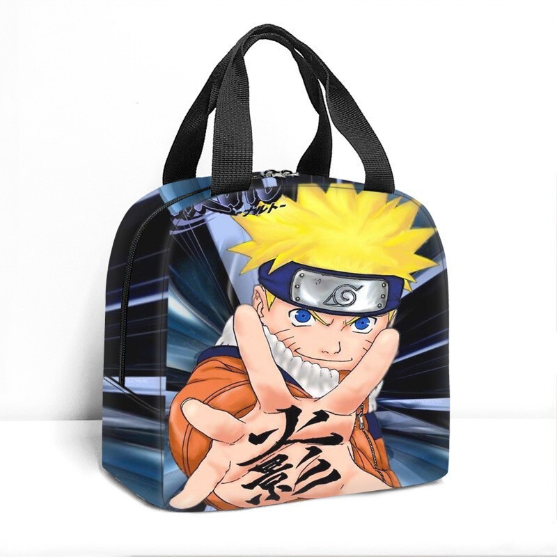Anime Uzumaki Naruto Lunch Bag Insulated Student Snack Picnic Travel ...