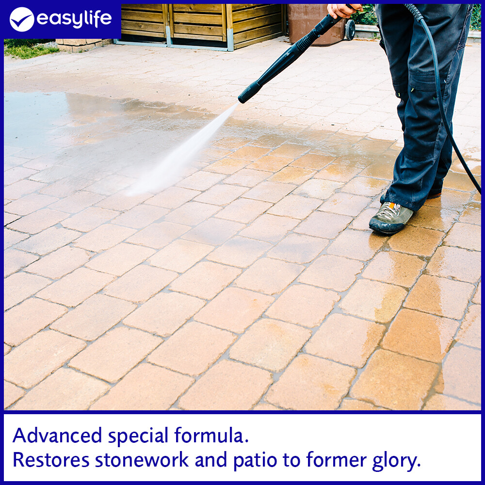 Easylife Stone, Patio and Decking Cleaner, Concrete Cleaner ...