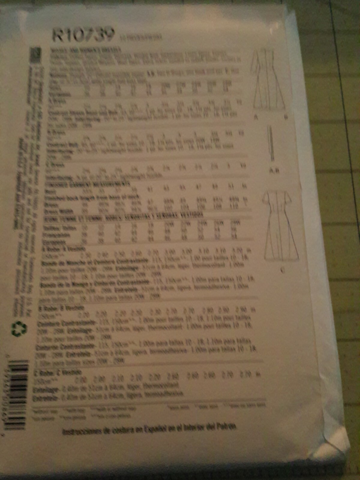 Simplicity R10739 Fit & Flare Dress Reversible Belt Plus Sz 20w-28w ...