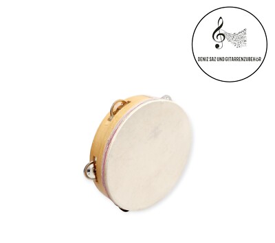 22cm Zilli Def klein Handtrommel Trommel mit Schellen Naturfell Musik ...