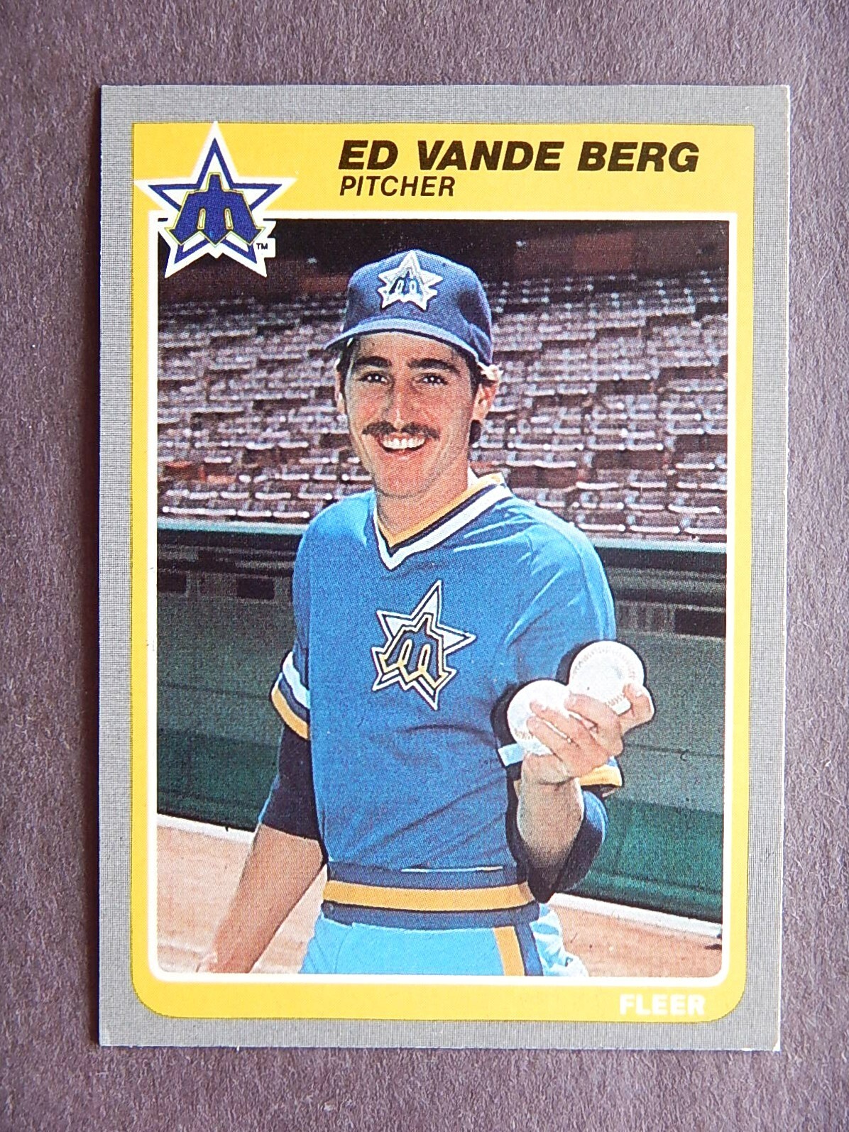 Ed Vande Berg #504 Fleer 1985 Baseball Card (Seattle Mariners) | eBay