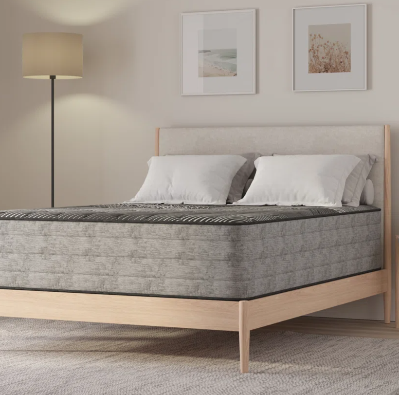 BLACK ICE Cooling Hybrid Mattress in a Box, Plush (Soft), Made in the ...