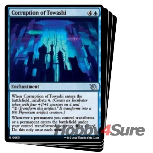 Corruption Of Towashi X4 M/NM Magic: The Gathering MTG March Of The ...