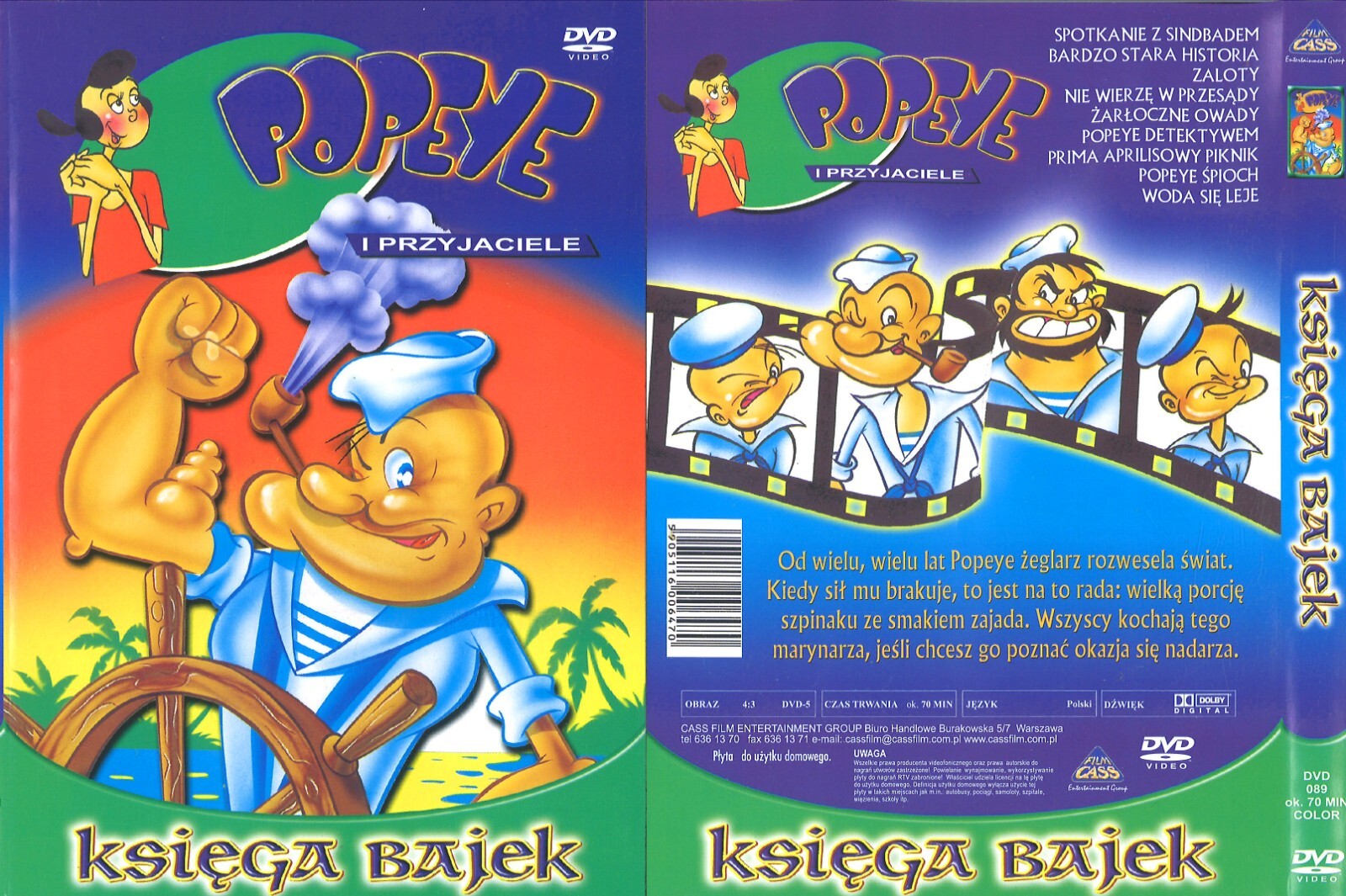 608 AA NEW SEALED DVD REGION 4 POPEYE KSIEGA BAJEK | eBay.de