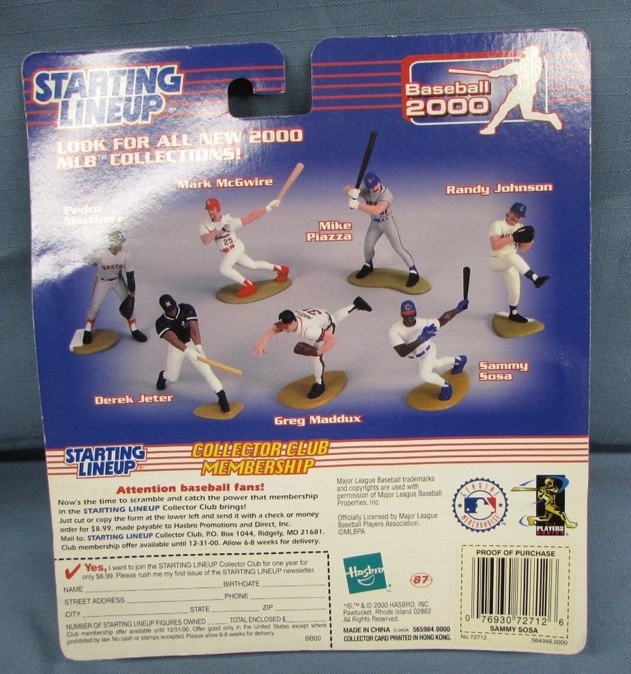 Sammy Sosa Starting Lineup 2000 MLB Extended Series Figure Mint from ...