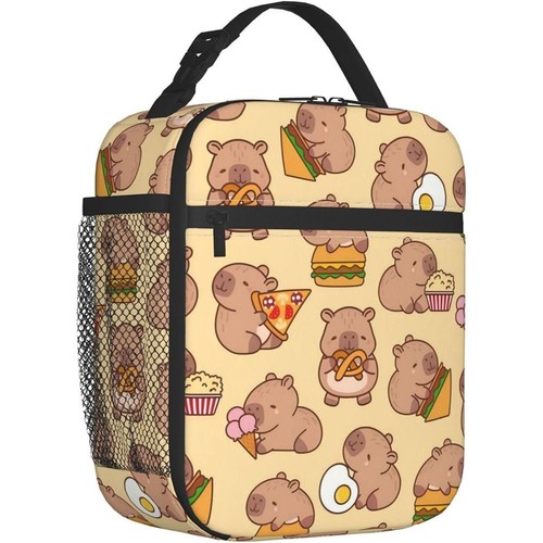 Cartoon Tote Bag Insulated Lunch Box for Office Travel Picnic Beach ...