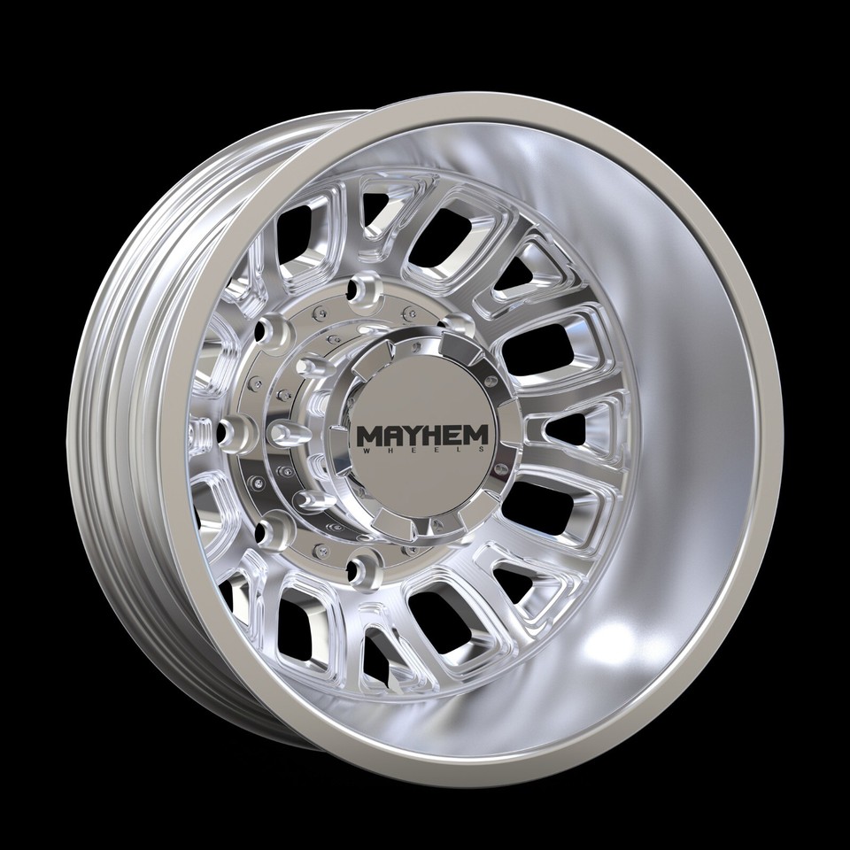 4) 17"X6.5" FORD F350 8 LUG mayheim DUALLY POLISHED WHEELS 2005-2025 W ...