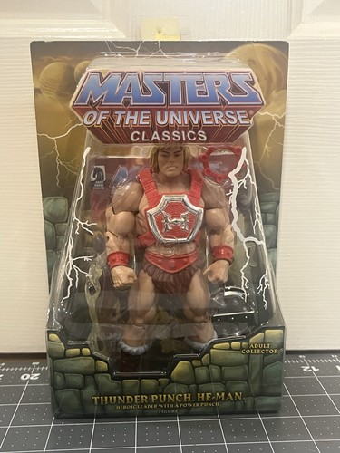 MOTU CLASSICS MASTERS OF UNIVERSE MATTY COLLECTOR THUNDER PUNCH HE-MAN ...