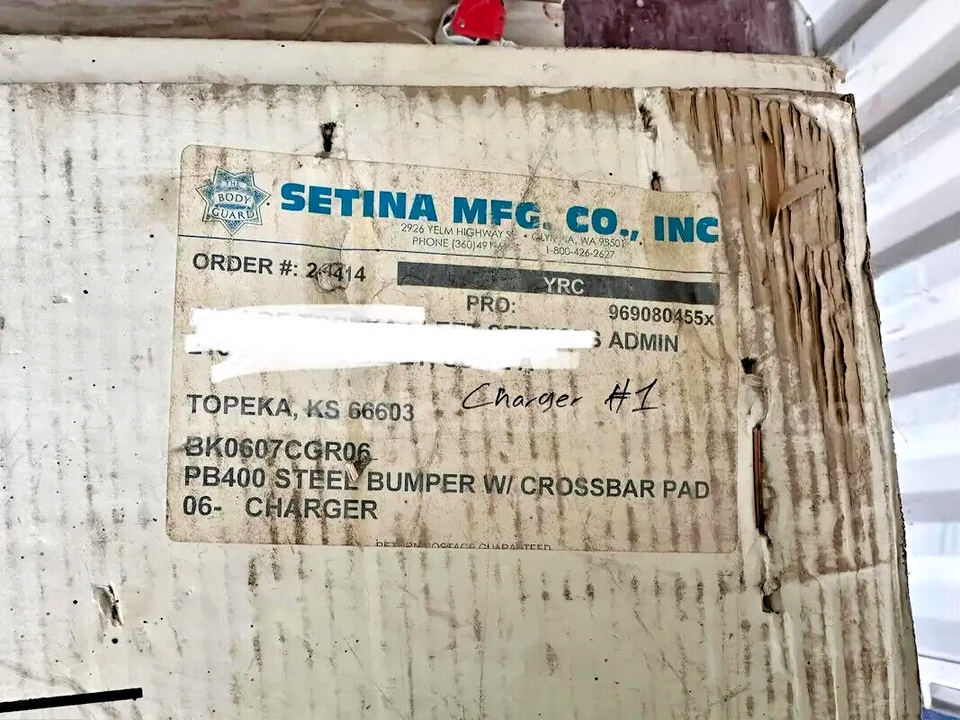 SETINA PB400 STEEL BUMPER W/CROSSBAR PAD 2006-10 DODGE CHARGER 6th GEN ...