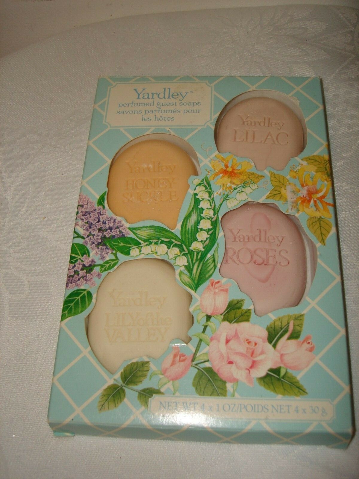 Vintage 4 x 1.0 Oz Yardley Of London Assorted Perfumed Guest Nice Soaps ...